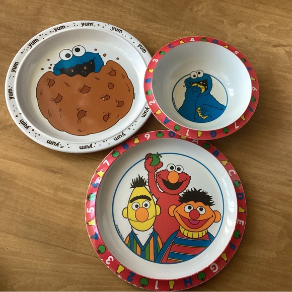 Other | Sesame Street Plates | Poshmark